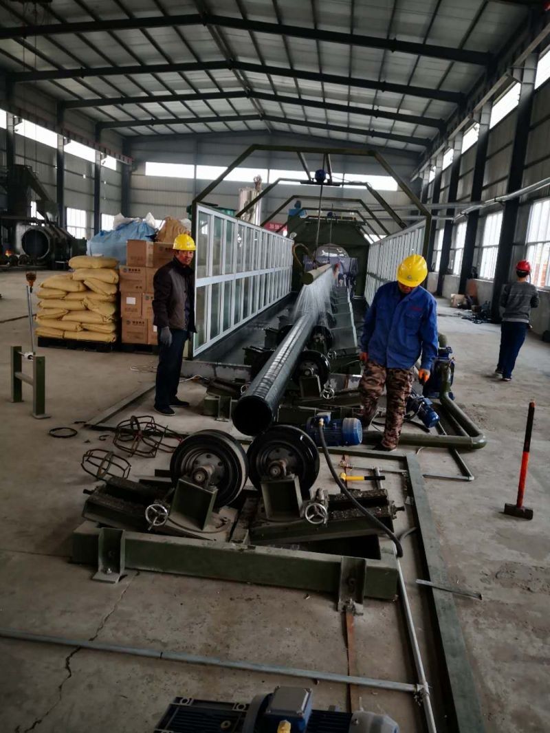 Steel Pipe Inner Outer Wall Shot Blasting Machine Epoxy Powder Coating ...