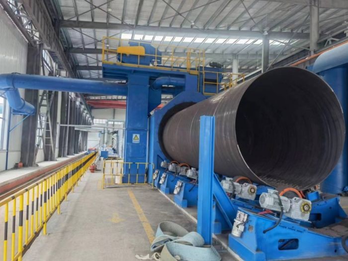 3PE Steel Pipe Anti-Corrosion Coating Machine Line，Epoxy Powder Coating ...