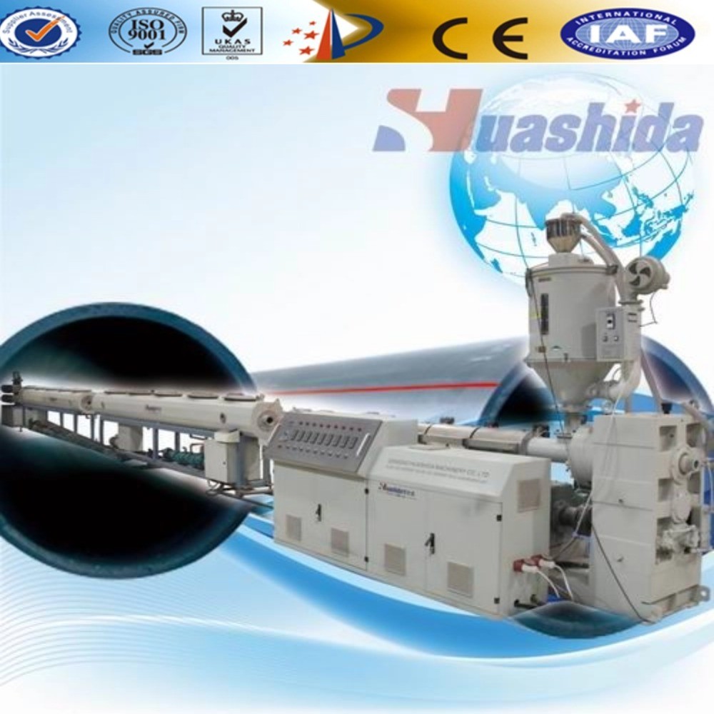 HDPE PE Single-layer Solid Wall Oil Gas Supply Pipe Extrusion Equipment ...