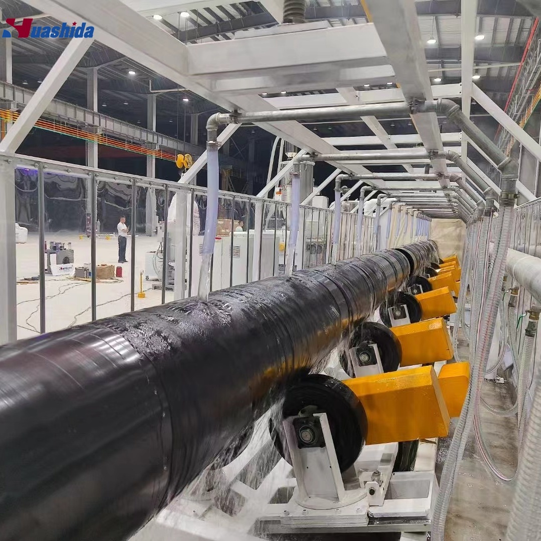 3LPE Coating Pipe Production Line with Internal Shot Blasting, High ...